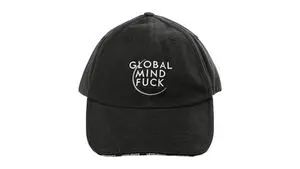 Vetements Global Mf Cap Hat - Black