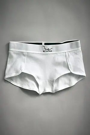 Free People We The Free Cotton Boyshort Undies - Clean Ivory