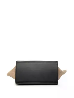 Celine Small Tricolor Trapeze Satchel - Black
