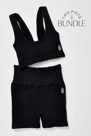 Free People Happiness Runs Set - Black