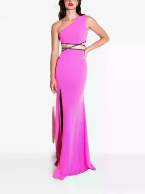 ALLURE Embellished One-shoulder Maxi Dress