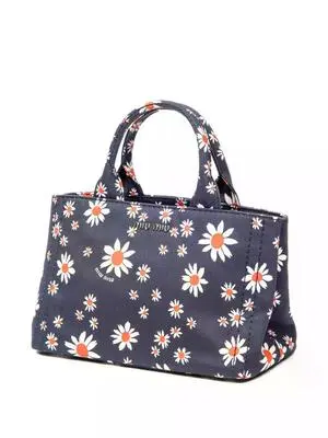 Miu Miu Floral Print Top Handle Bag