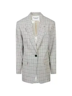 MARANT ETOILE Checked Buttoned Jacket
