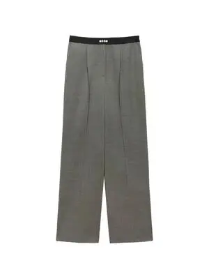 MSGM Elastic-waistband Palazzo Pants