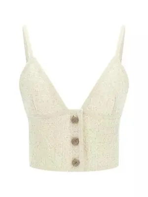 Alessandra Rich V-neck Tank Top