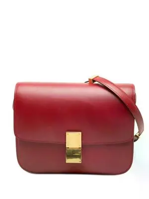 Celine 2013 Medium Classic Box Crossbody Bag - Red