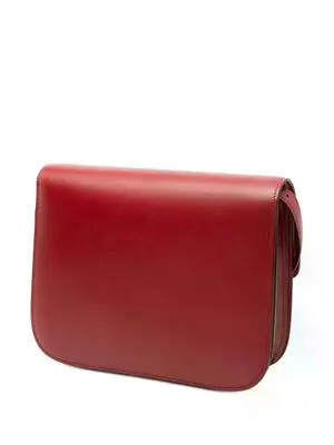 Celine 2013 Medium Classic Box Crossbody Bag - Red