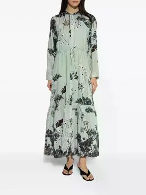 Munthe Bernadette Floral Print Tiered Maxi Dress