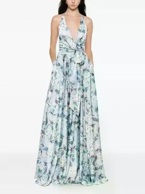 GIADA CURTI Floral-print Halterneck Dress