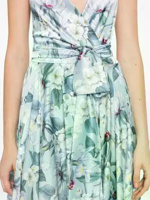 GIADA CURTI Floral-print Halterneck Dress