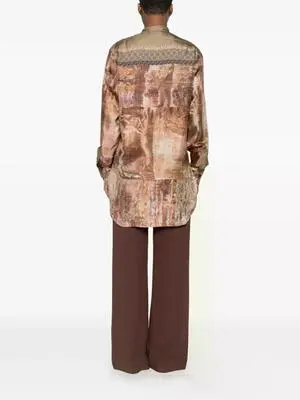 PIERRE-LOUIS MASCIA Printed Silk Shirt