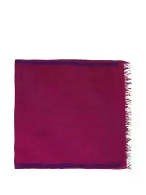 MILA SCHON Striped-detail Scarf - Pink