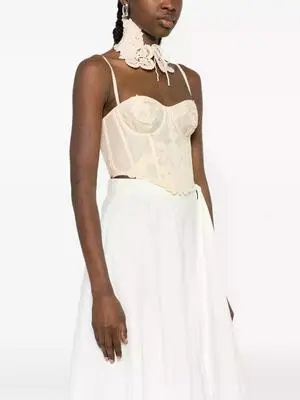 Zimmermann Rebellion Filigree-collar Corset