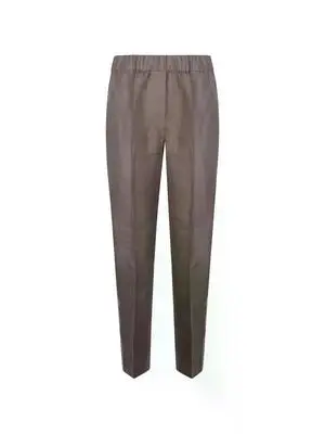 Peserico Elasticated-waistband Trousers - Brown