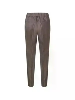 Peserico Elasticated-waistband Trousers - Brown