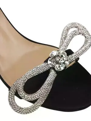 Mach & Mach Double Bow Embellished Sandals