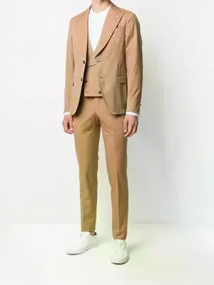 MANUEL RITZ Striped Single-breasted Suit
