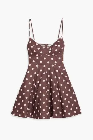 Zimmermann Polka Dot Linen Mini Dress