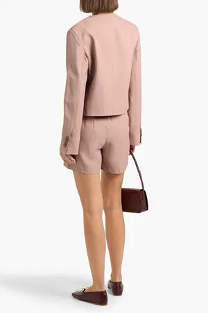 Loulou De Saison Malli Double-breasted Twill Blazer - Blush