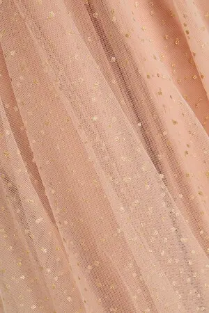Zimmermann Ruched Glittered Tulle Midi Dress