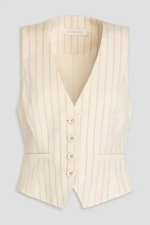Zimmermann Pinstriped Twill Vest