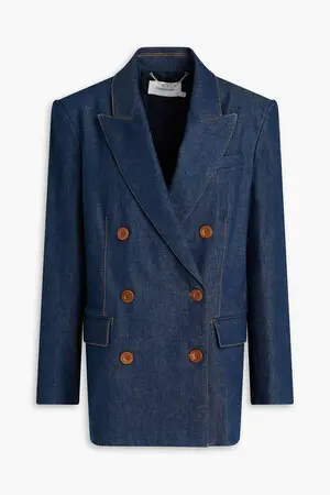 Zimmermann Double-breasted Denim Blazer
