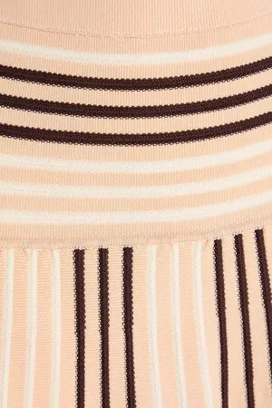 Zimmermann Striped Knitted Midi Skirt