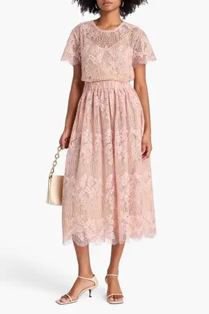 Zimmermann Corded Lace Midi Skirt