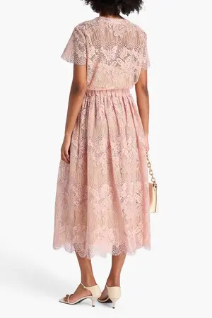 Zimmermann Corded Lace Midi Skirt
