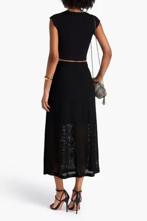 Zimmermann Crochet-knit Midi Skirt