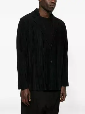 Issey Miyake Pleated Button Blazer