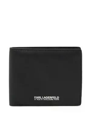 Karl Lagerfeld K/traveller Logo-print Wallet - Black