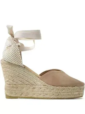 Manebí Platform Ribbon Lace-up Espadrilles