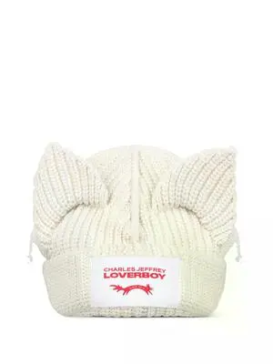 CHARLES JEFFREY Ears Beanie - Neutrals