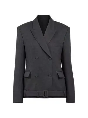 VICOLO Double-breasted Belted Blazer