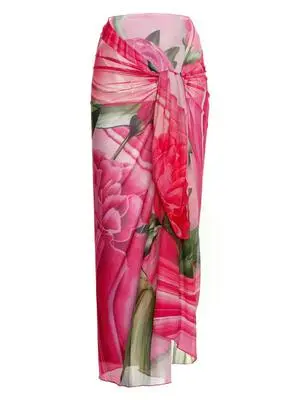 Agua Bendita Marine Beach Cover-up - Pink