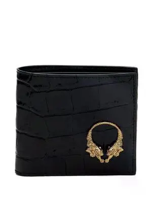 Roberto Cavalli Embossed Cardholder - Black