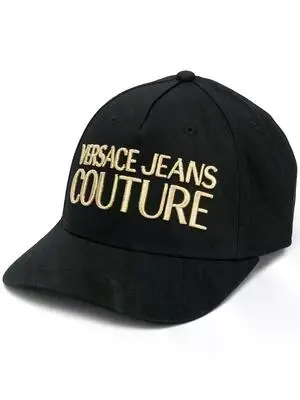 Versace Logo-embroidered Baseball Cap - Black
