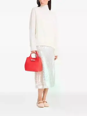 Longchamp Le Roseau Tote Bag - Red