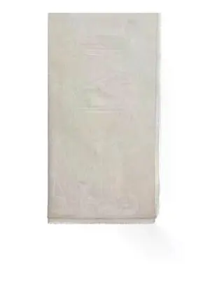 Max Mara Logo-jacquard Scarf - Neutrals