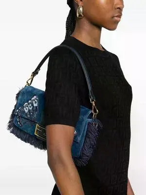 Fendi Butterfly Fringe Baguette