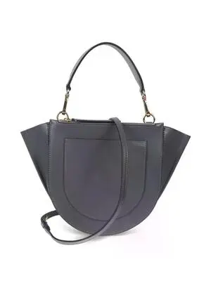 WANDLER Hortensia Flap-pocket Shoulder Bag - Grey