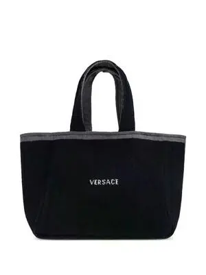 Versace Medusa Cotton-terry Tote Bag - Blue