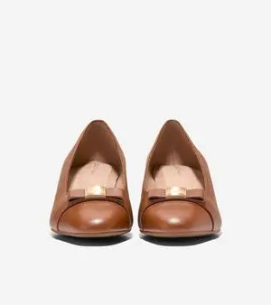 Cole Haan Go-to Malta Bow Wedges - British Tan