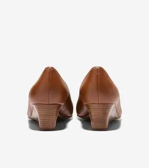 Cole Haan Go-to Malta Bow Wedges - British Tan