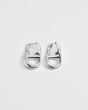 Dior Cd Icon Earrings - Silver-finish Brass