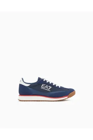 EA7 Eclipse Leather Sneaker - Blue