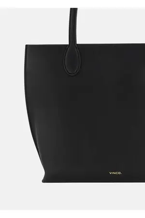 Vince Athene Nappa Leather Mini Tote - Black