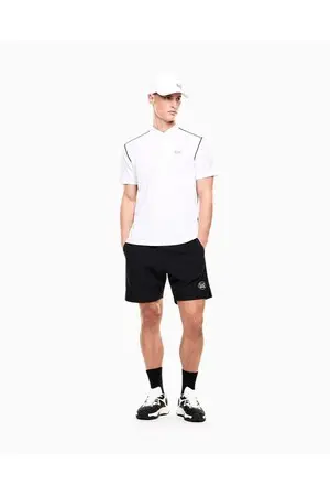 EA7 Tennis Pro Shorts In Ventus7 Technical Fabric - Black