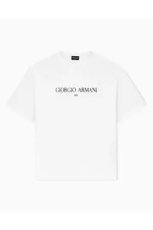 Giorgio Armani Cotton Interlock-jersey T-shirt - White